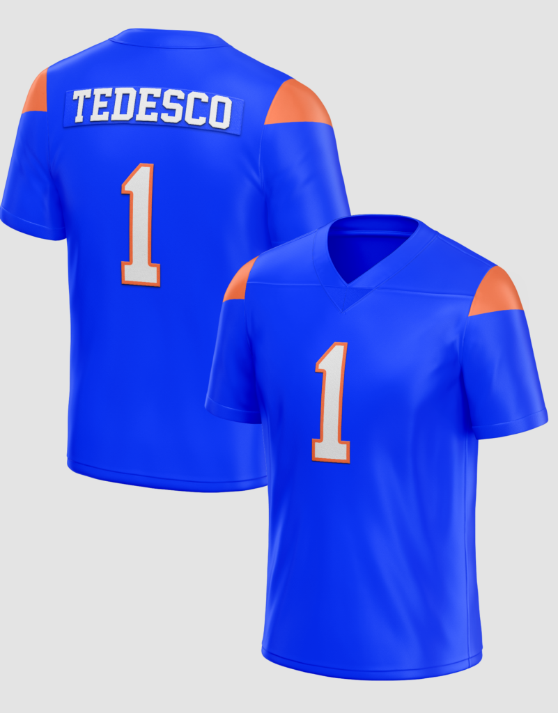 Harmon Tedesco #1 Blue Mountain State Football Jersey - 99Jersey ...