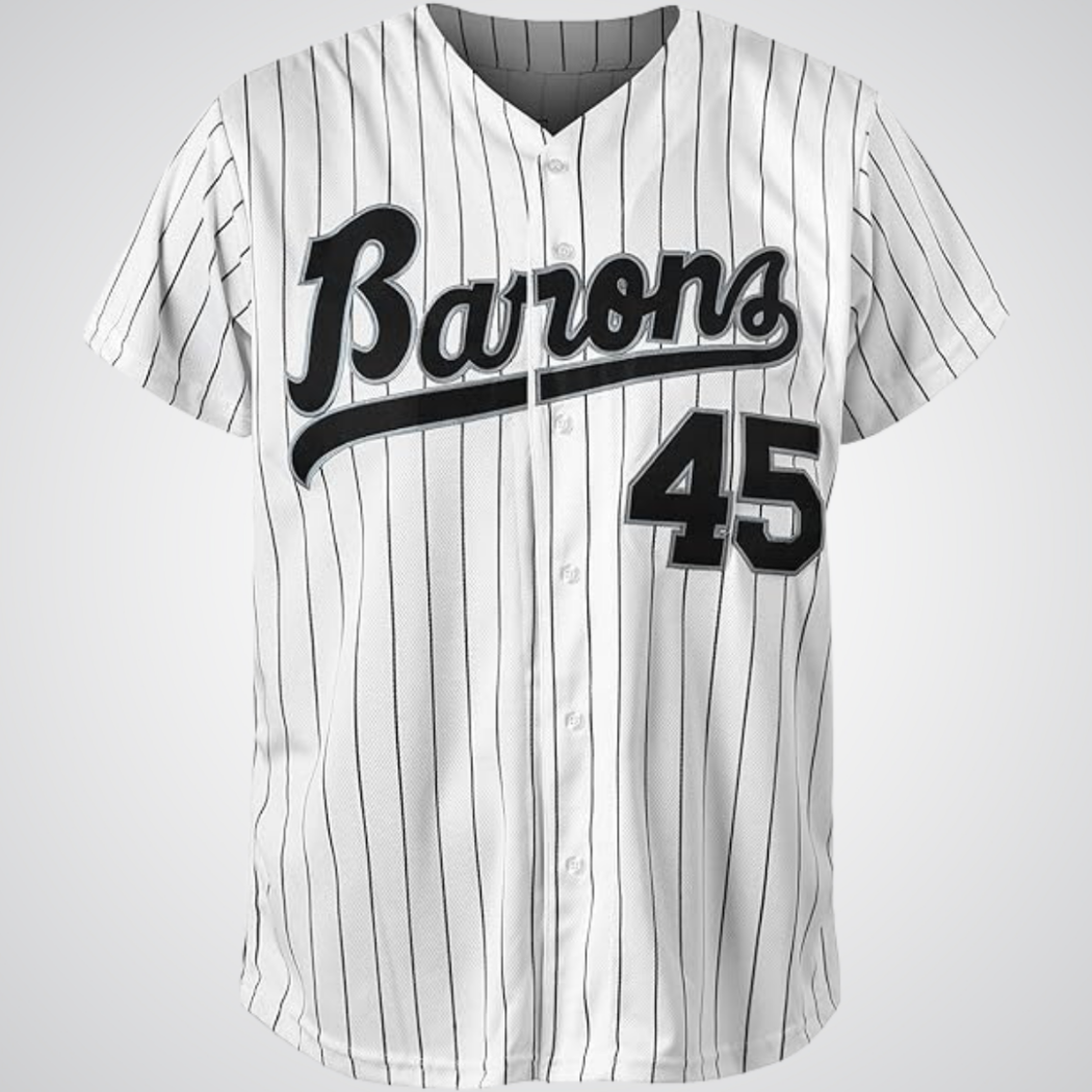 Michael Jordan #45 Barons Baseball Jersey - 99Jersey | Where Legends ...