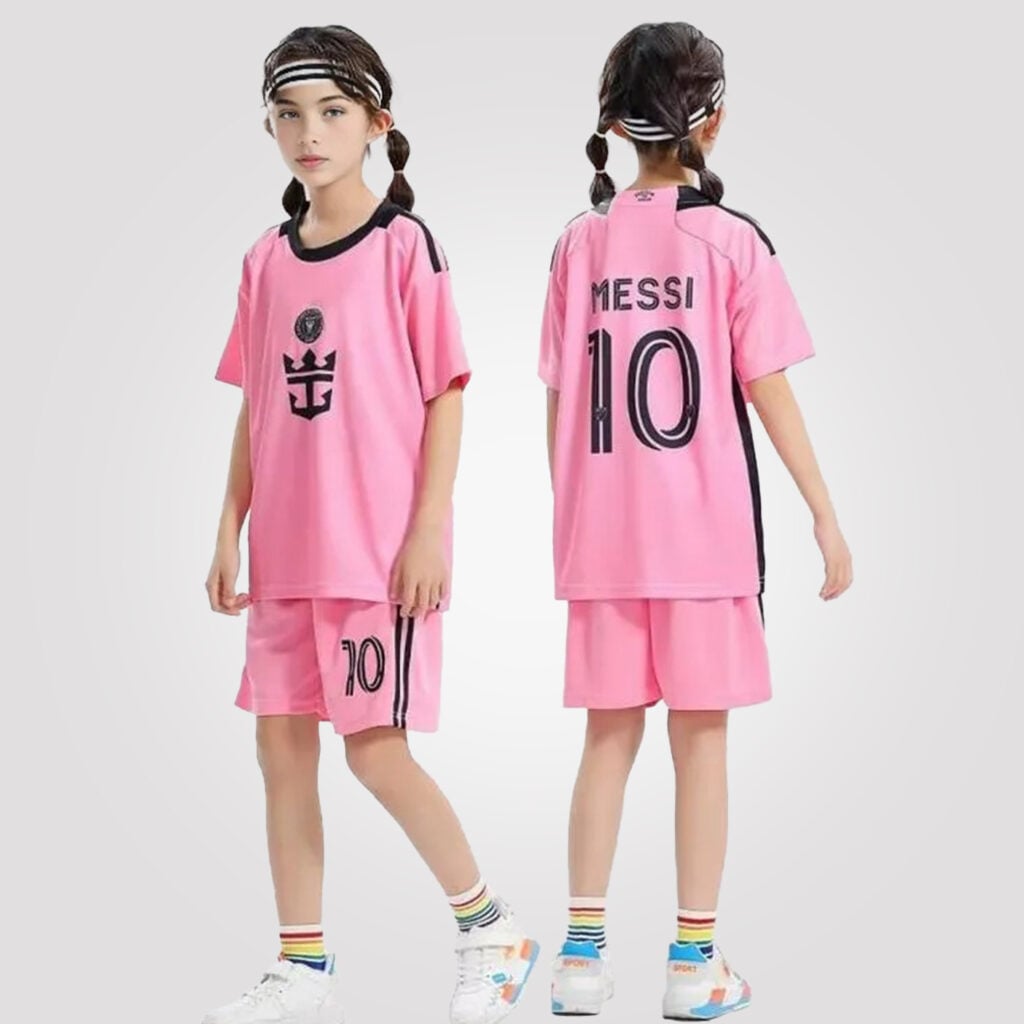 Lionel Messi #10 Inter Miami CF Home Youth Soccer Set - 99Jersey ...